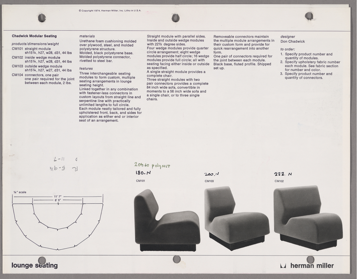 Don Chadwick’s Modular Seating | Yale Center for British Art